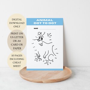 Join the Dots Pages for Children. Education Number Sheets for Kids. 10 ...