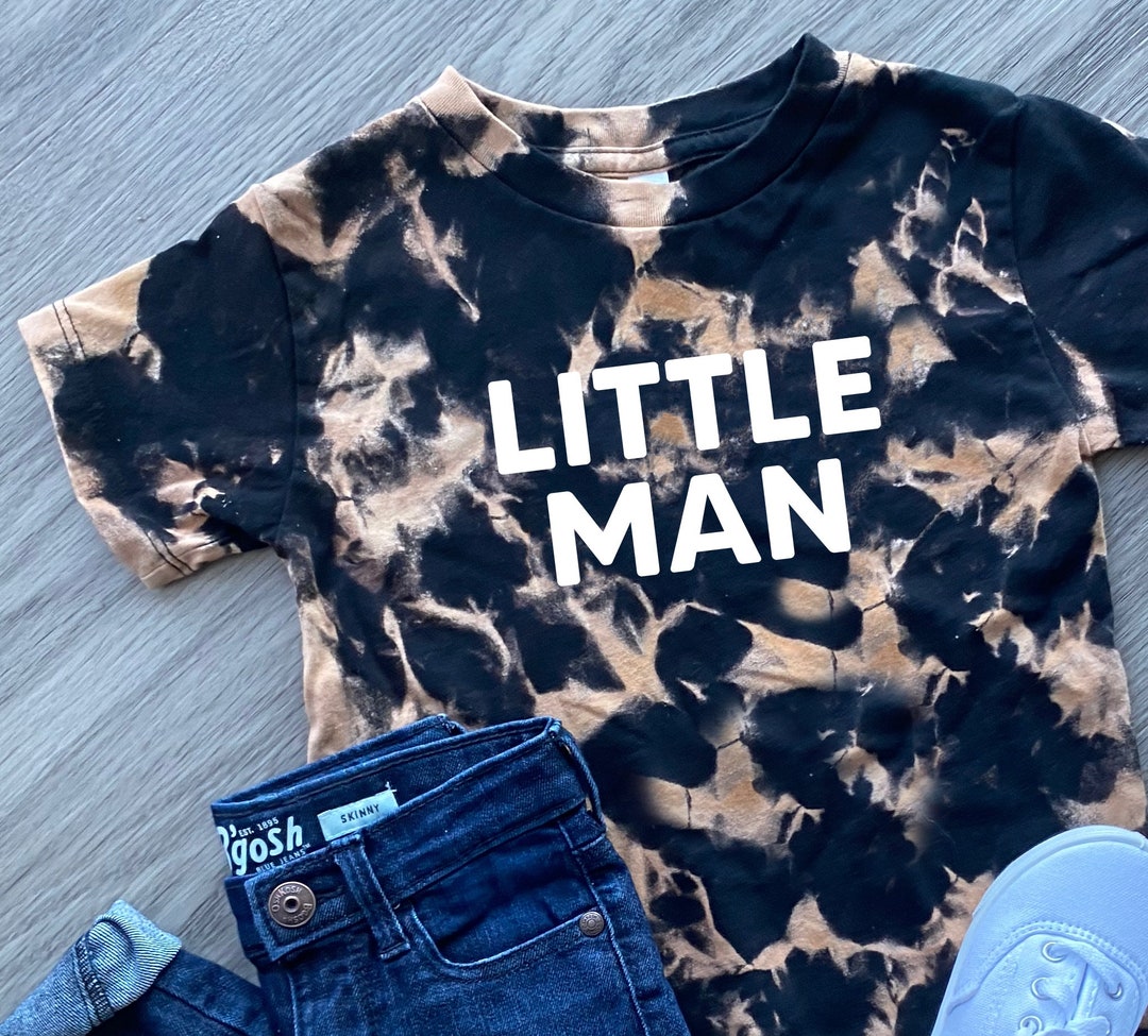 Mama & Little Man Matching Tie-dye T-shirts, Bella + Canvas, Bleached ...