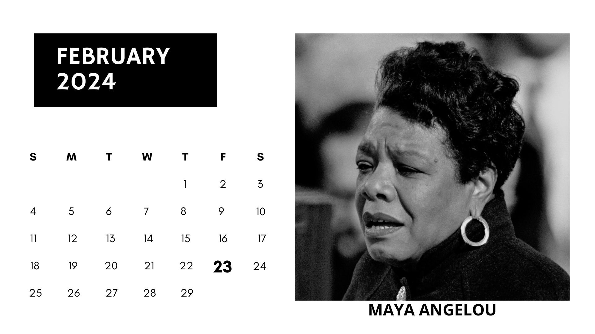2024 February Daily Black History Calendar Figure 8.5 X 14 legal ...