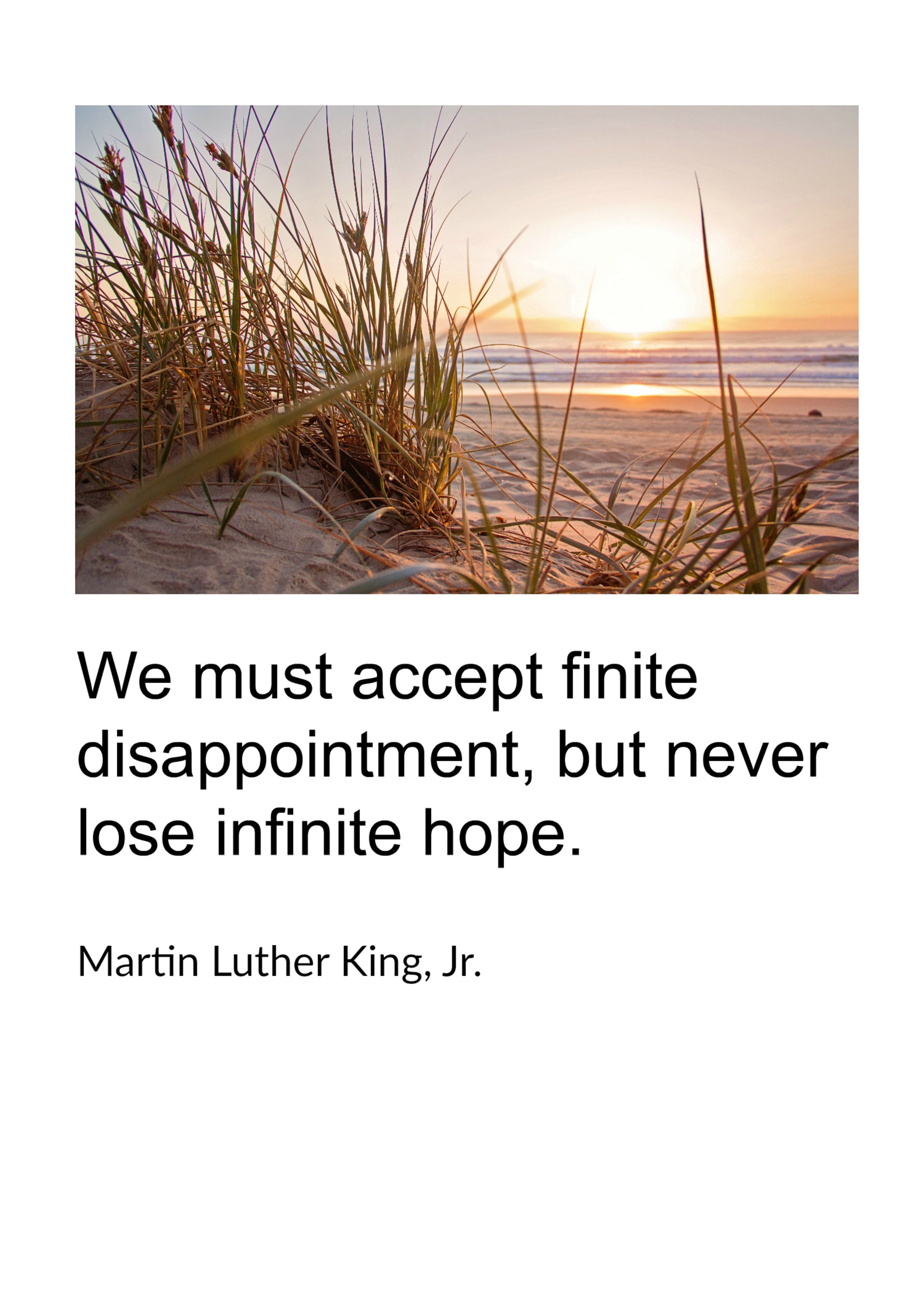 Martin Luther King Quote: Infinite Hope // Home Print // Printable// 4 ...