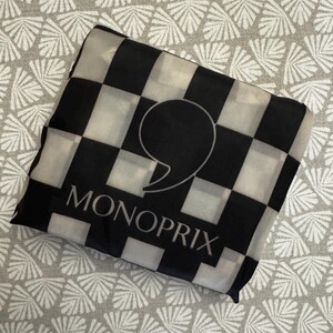 French Monoprix Recycled Polyester Foldable Shopping Bag - Etsy