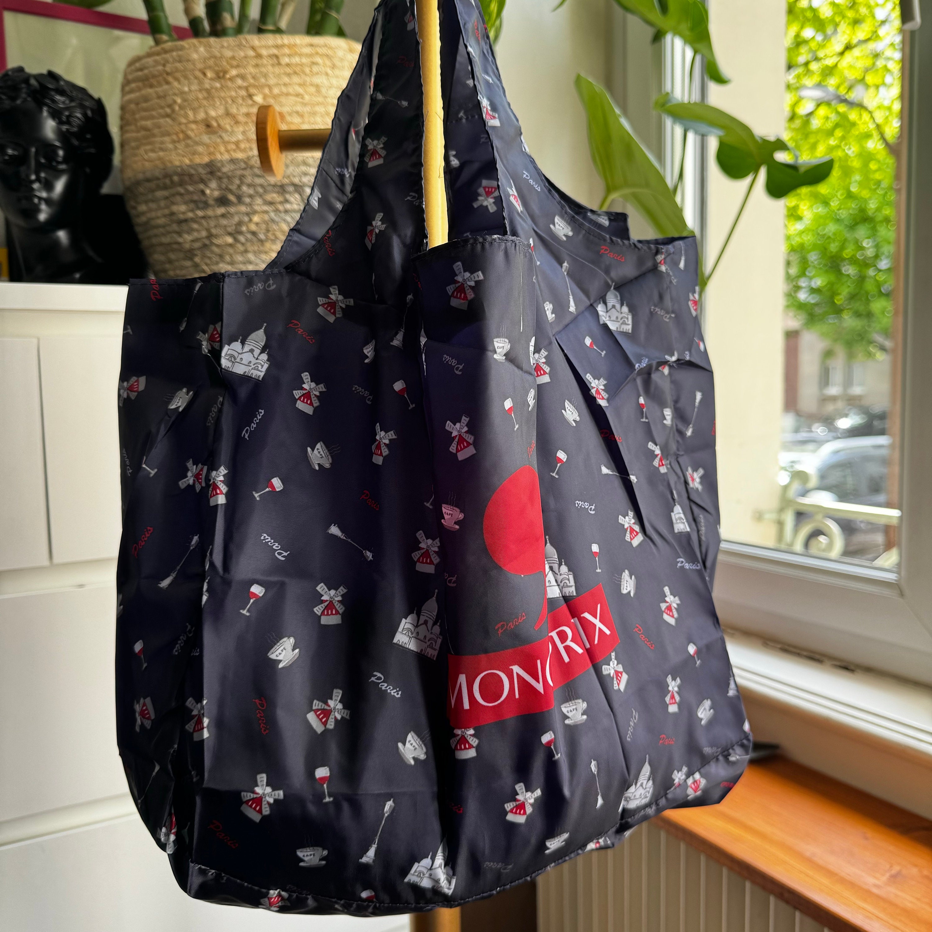 French MONOPRIX Foldable Shopping Bag, Recycled Polyester - Etsy