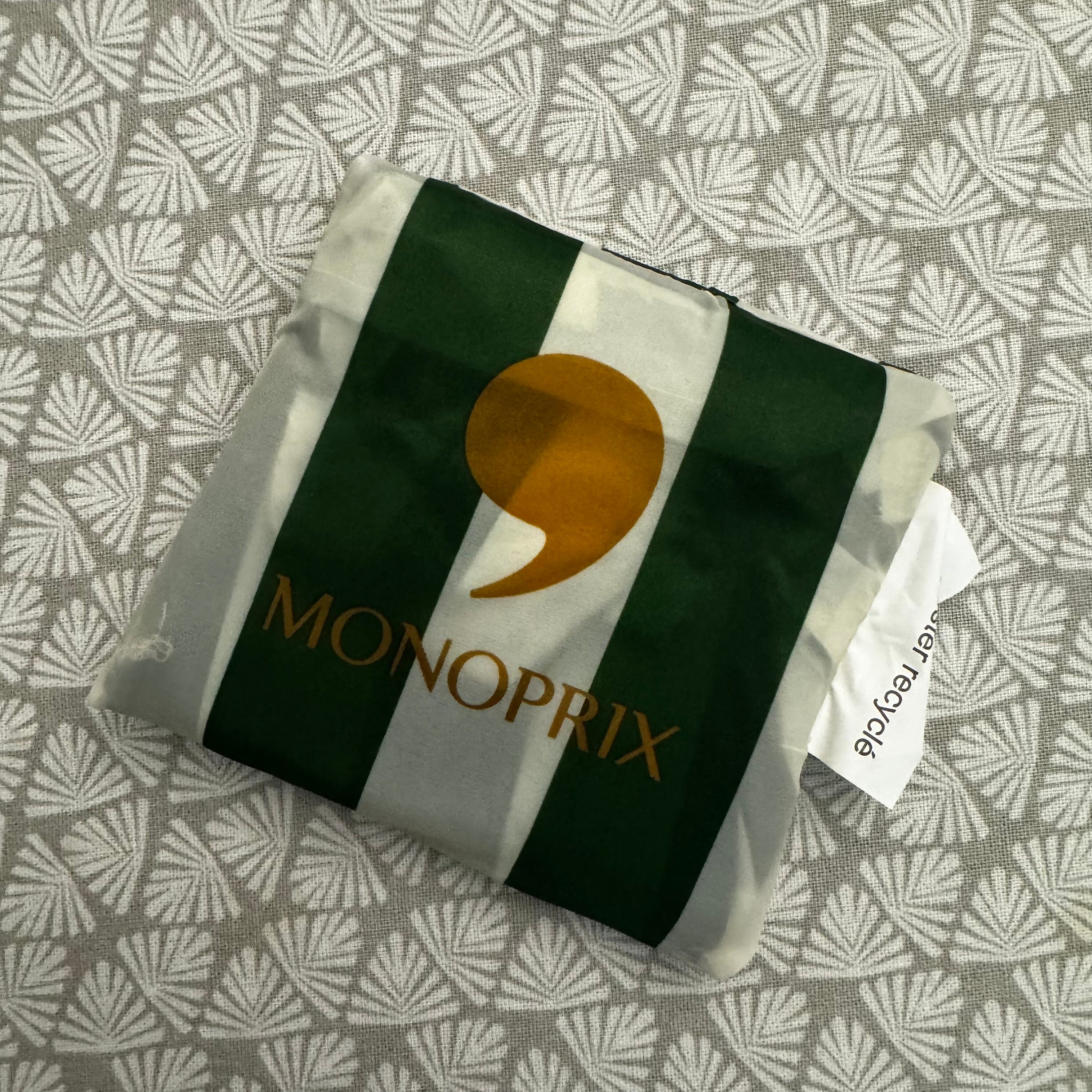 French MONOPRIX Foldable Shopping Bag, Recycled Polyester - Etsy Finland