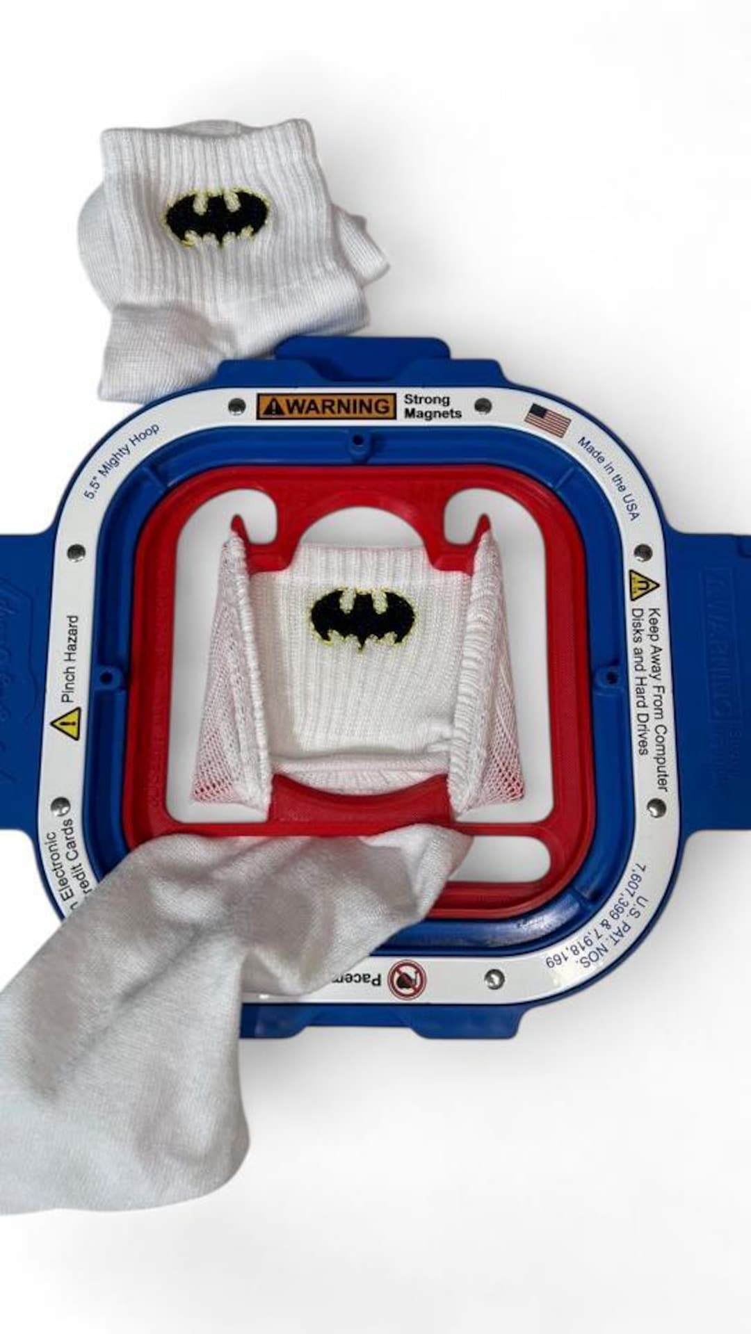 Sock Hoop™ Embroidery Aid Insert for 5.5" Mighty Hoop DIY Fun Fashion ...