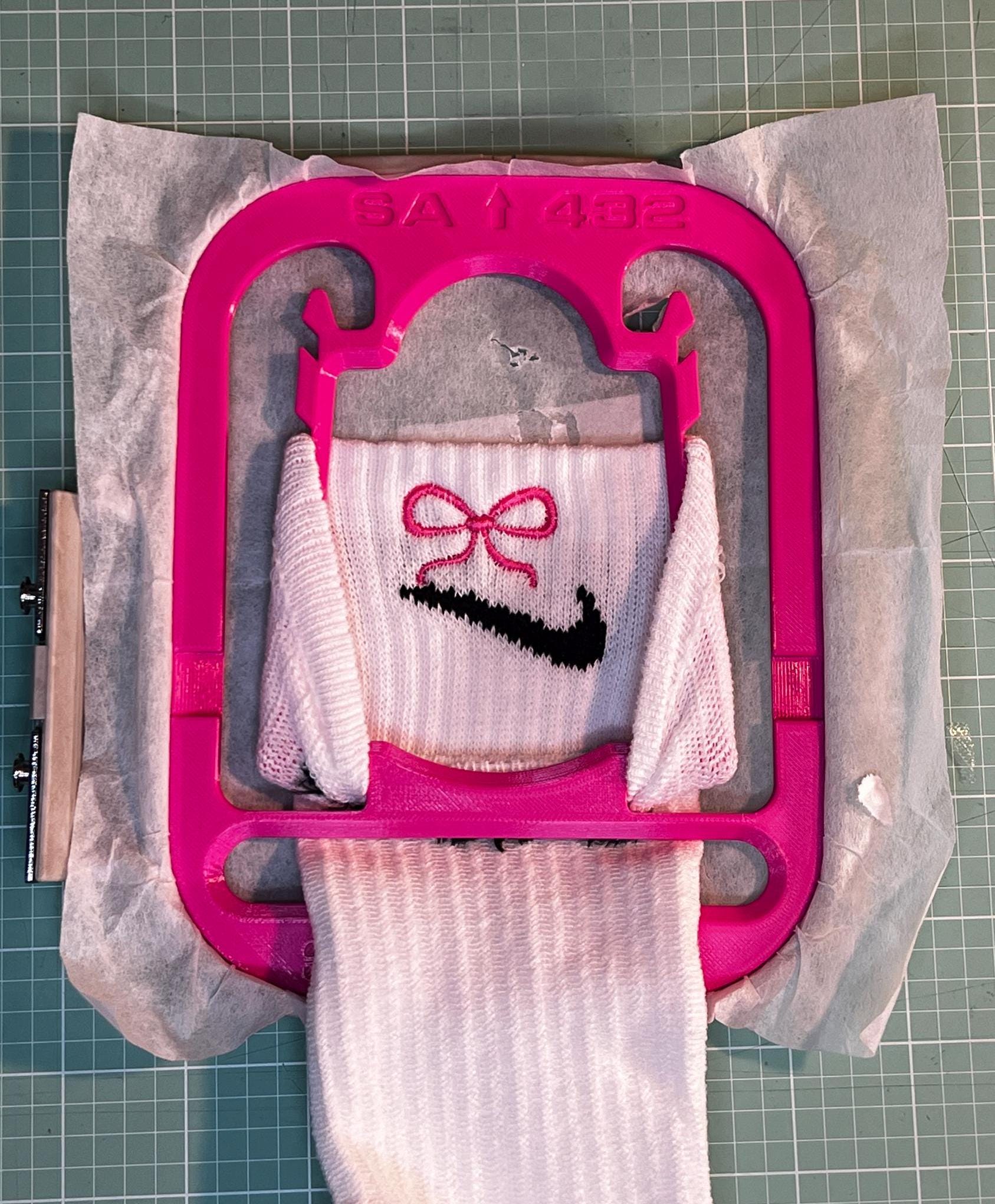 Sock Hoop™ Insert: for Poolin EOC05 Embroidery Machine Aid (4x4 Hoop ...