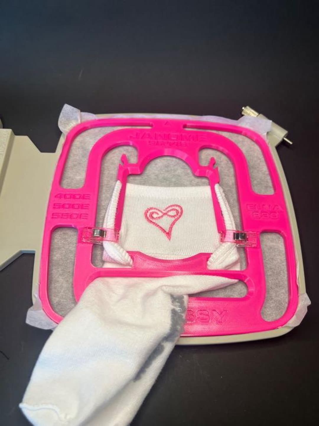 Janome Sock Hoop Insert for 140x140mm Sq14b | Fits Janome 500E 550E ...