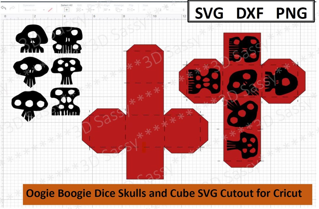 Oogie Boogie Dice SVG Cricut Design Space - Etsy