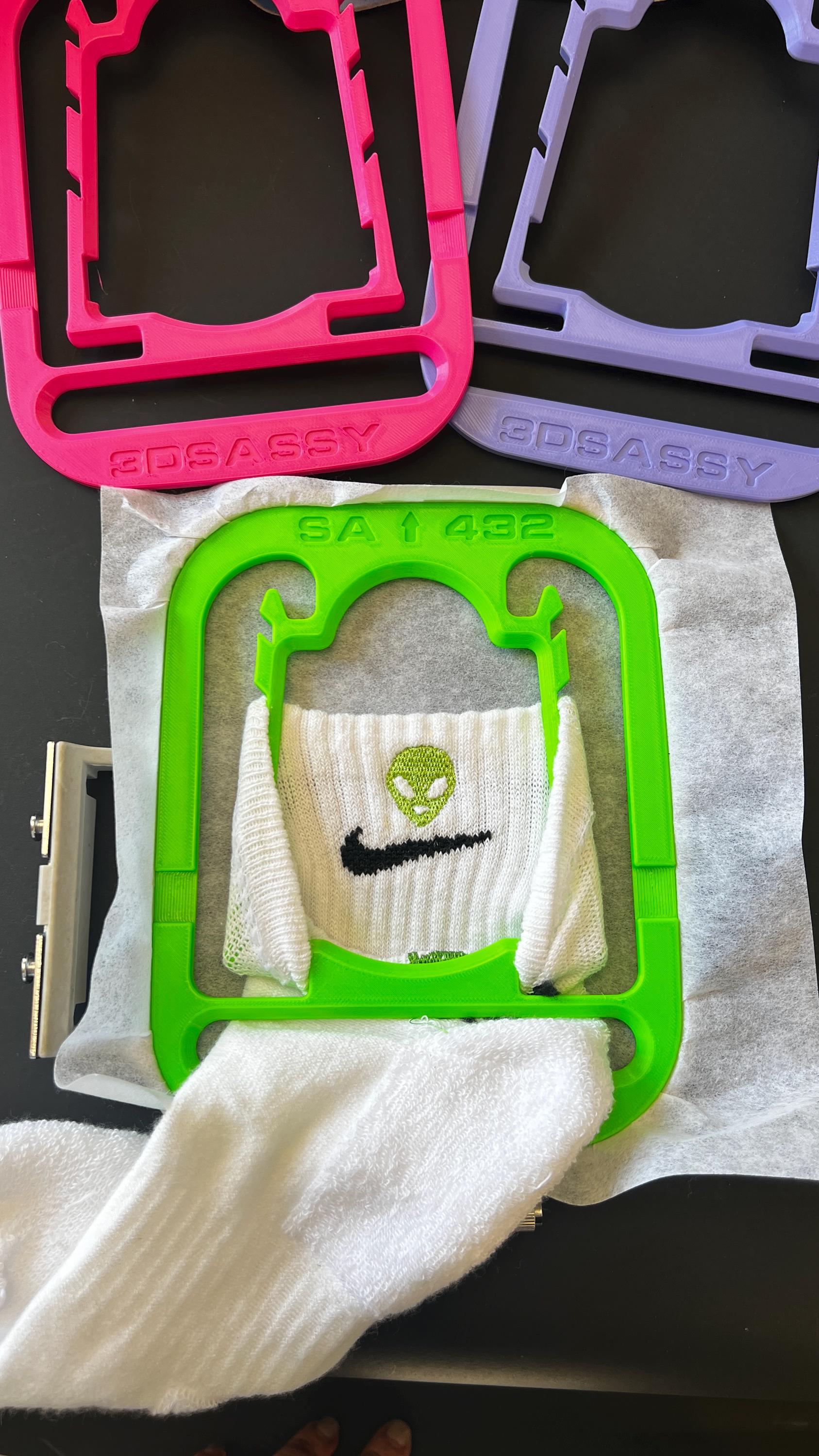 Sock Hoop™ Insert: for Poolin EOC05 Embroidery Machine Aid (4x4 Hoop ...