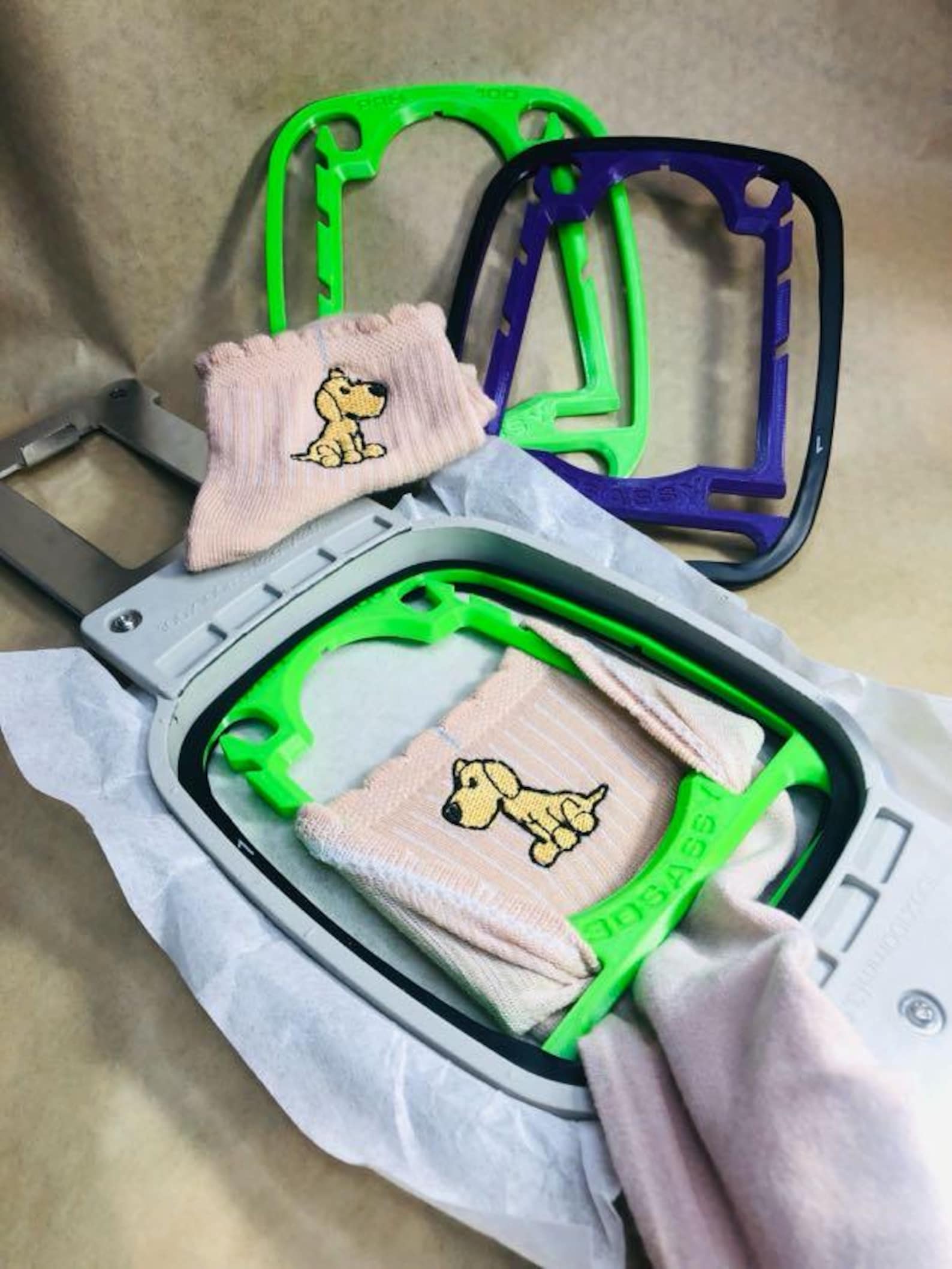 Sock Hoop™ Insert (3.9"x3.9" PRH100): Brother/baby Lock Embroidery Tool ...