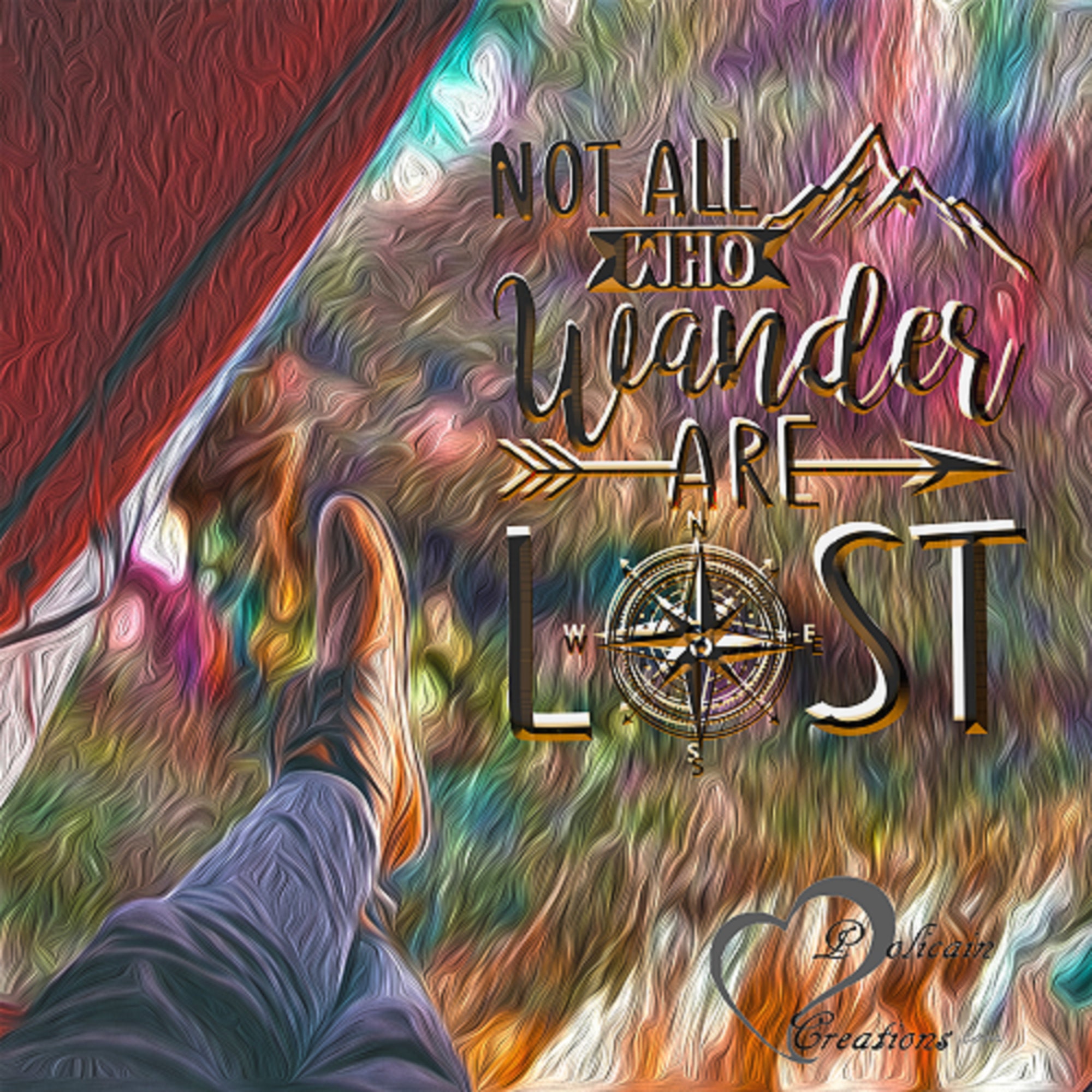 Not All Who Wander Are Lost Quote Wall Art, Camping Printable Art ...
