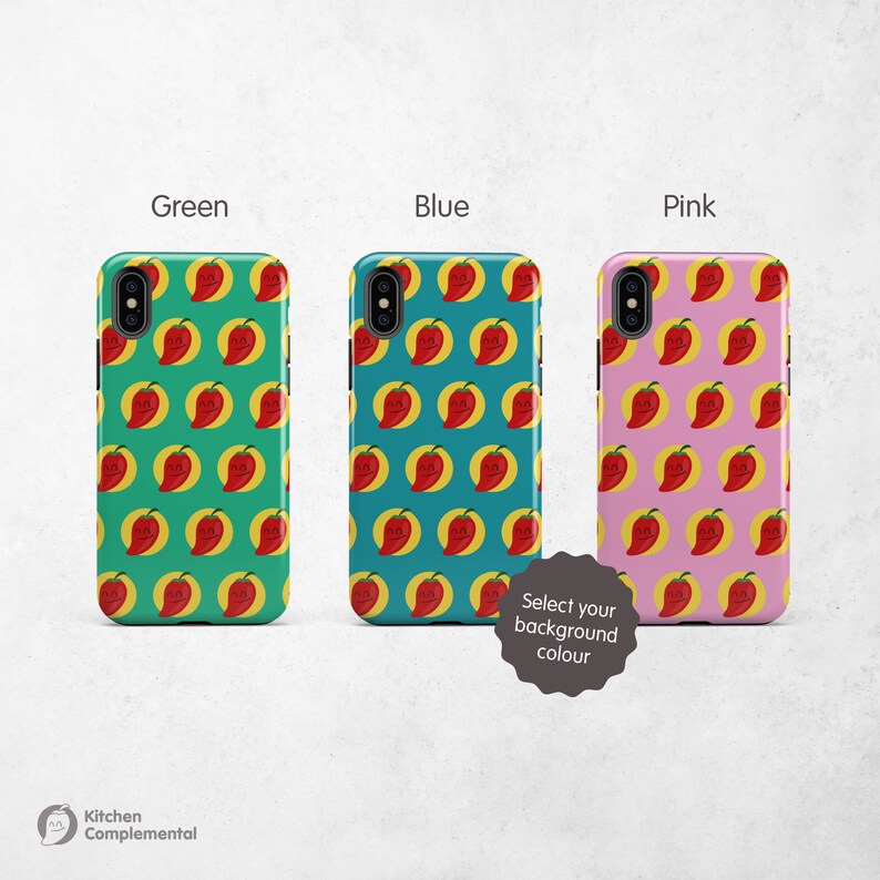 Hot & Spicy Chilli Illustrated Art Pattern Tough Phone Case iPhone ...