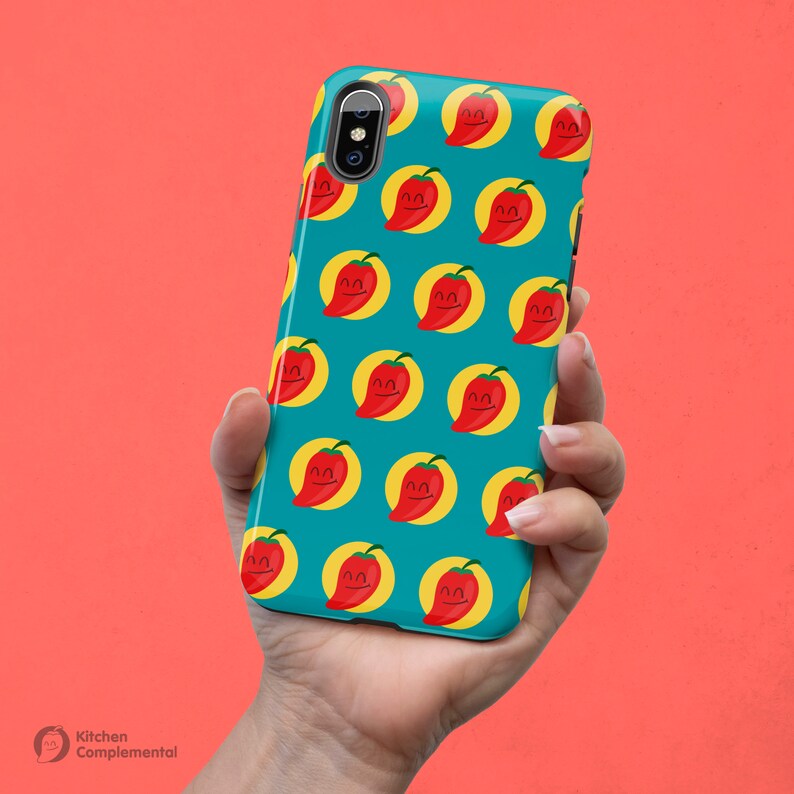 Hot & Spicy Chilli Illustrated Art Pattern Tough Phone Case iPhone ...