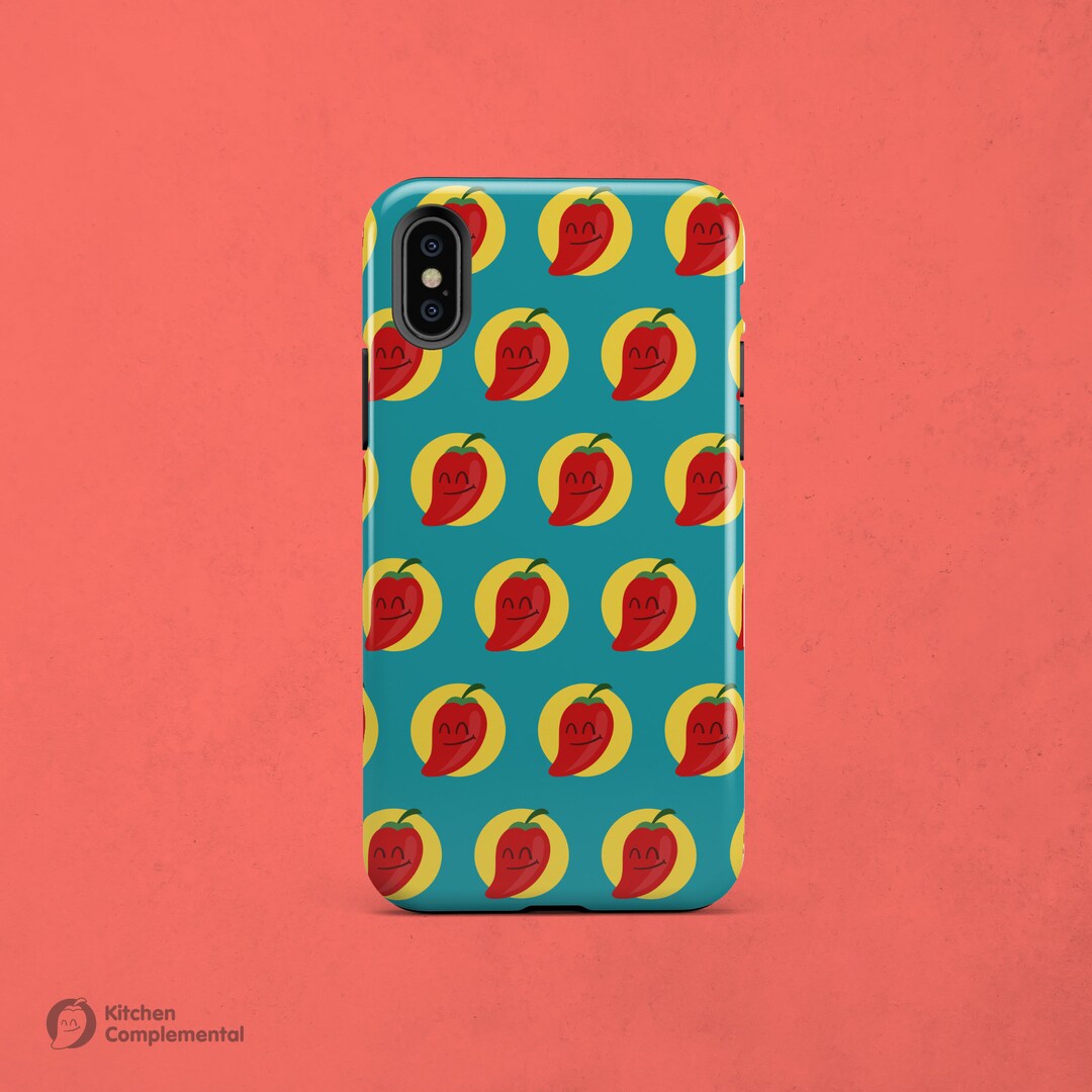 Hot & Spicy Chilli Illustrated Art Pattern Tough Phone Case iPhone ...