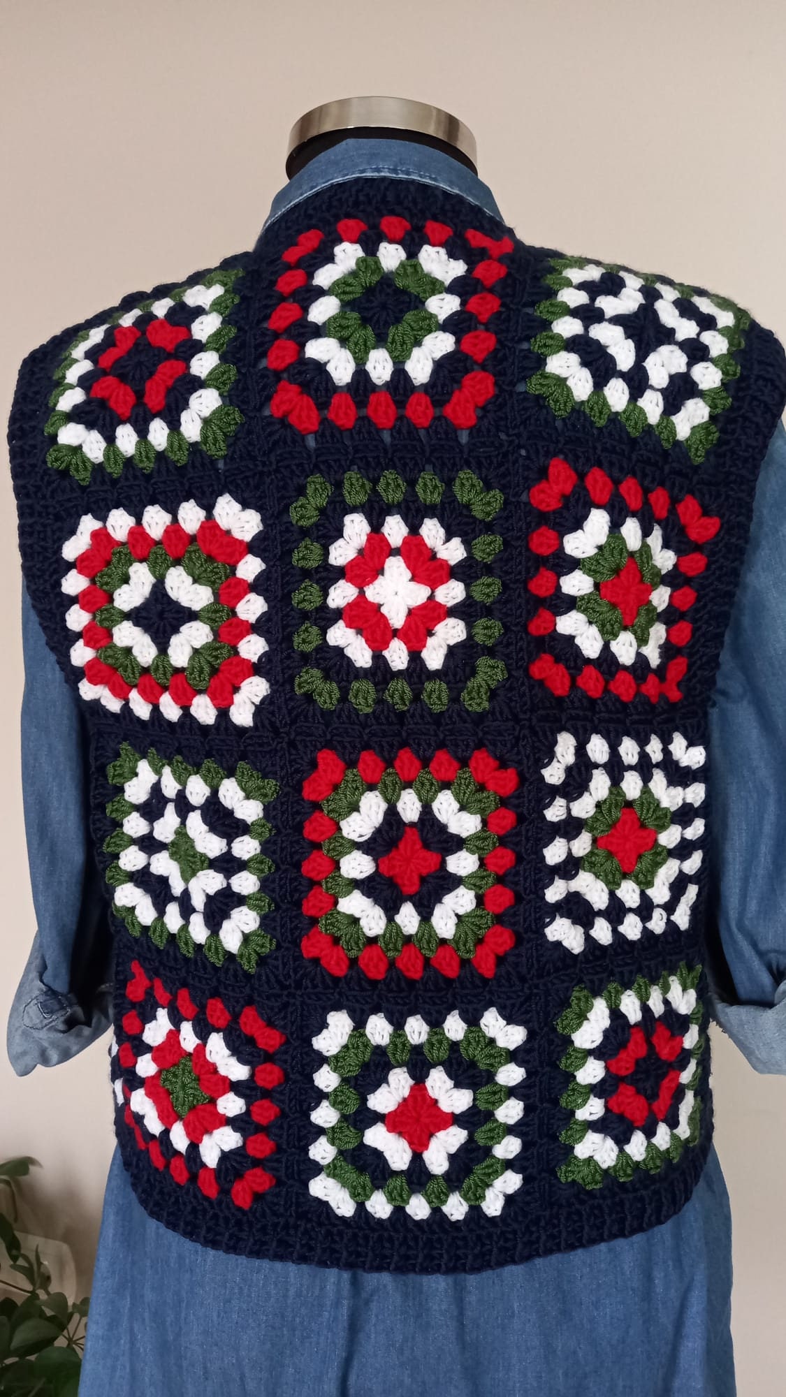 Handmade Granny Square Sweater - Etsy