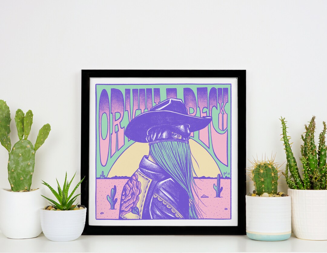 Orville Peck Poster Illustration, 12x12 Digital Print, Bronco Pony Fan ...