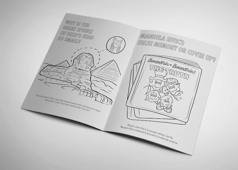 Conspiracy Theory Funny Illustrated Adult Coloring Book - Etsy