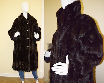 Faux mink coat | Etsy