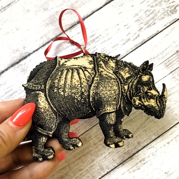 Rhinoceros Art - Etsy