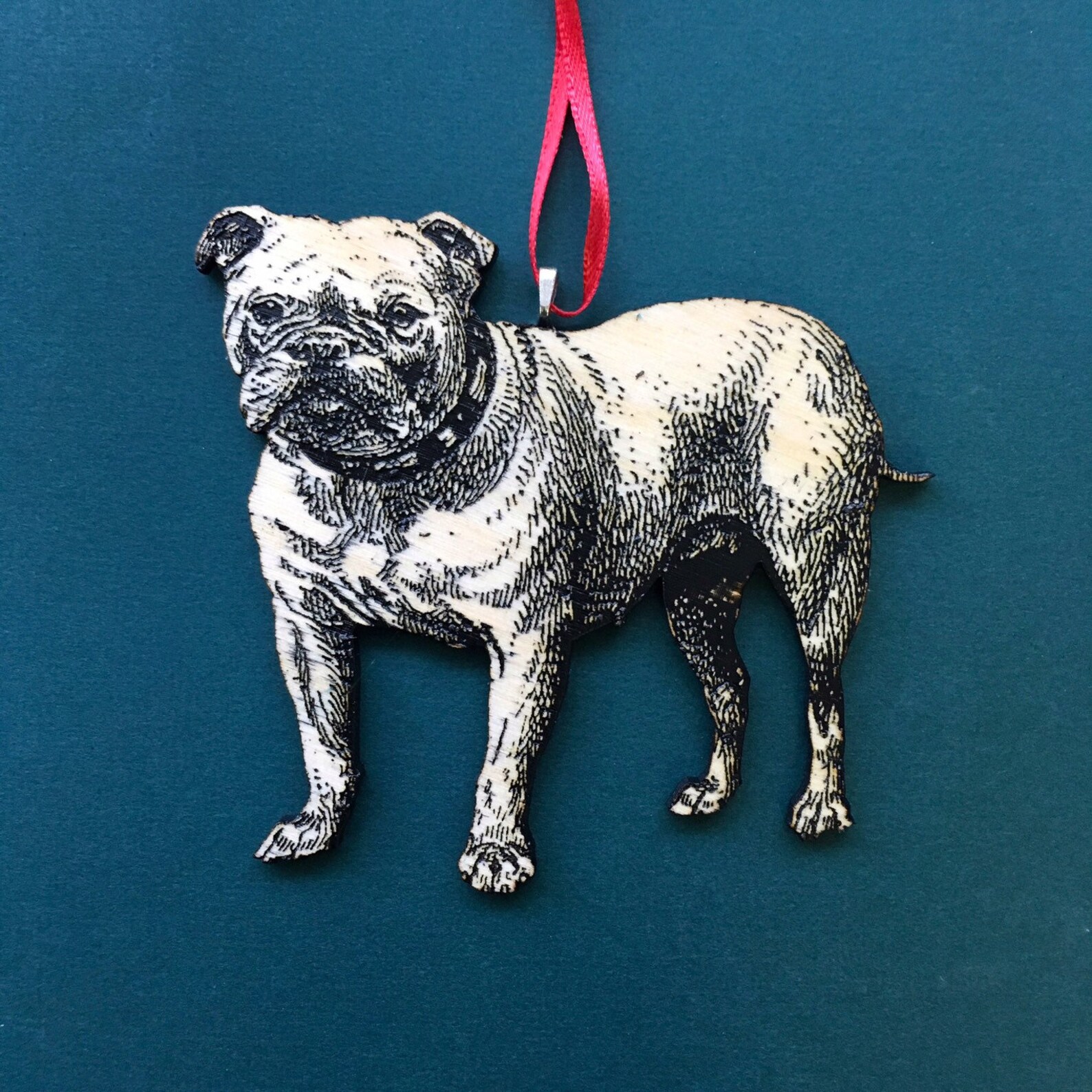 Bulldog Ornament Dog Ornament English Bulldog Memorial - Etsy