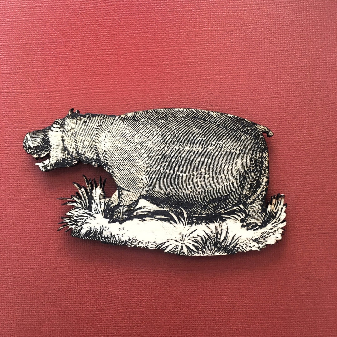 Hippo Magnet, Hippo Gift, Retro Kitchen Gift Vintage Kitchen Decor ...