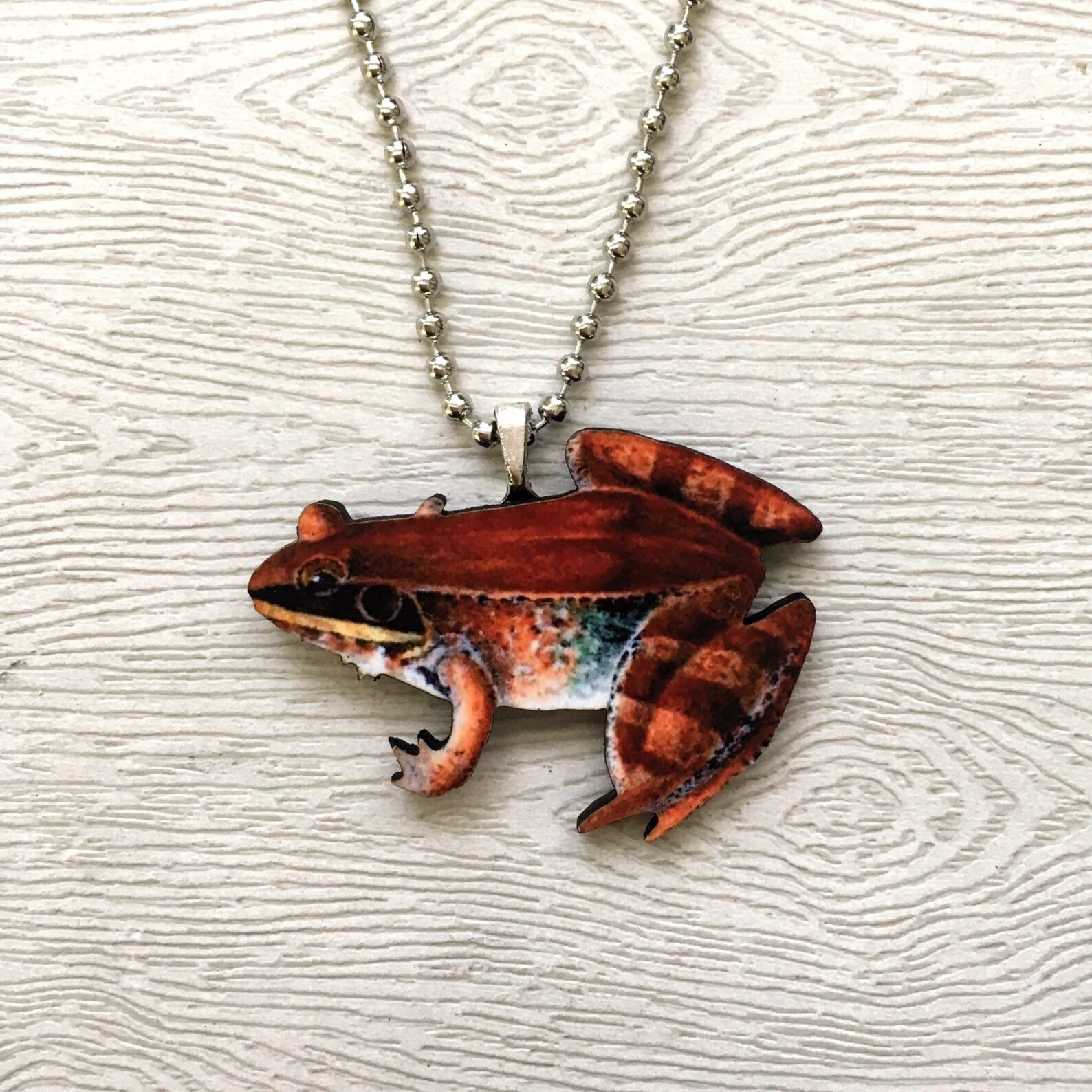 Red Frog Necklace, Frog Jewelry, Toad Witch Necklace, Weird Necklace ...