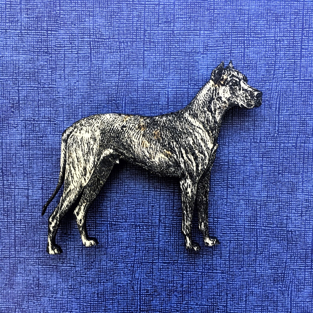 Great Dane Magnet, Dog Magnets Fridge, Wood Etched Dog Lover Gift ...