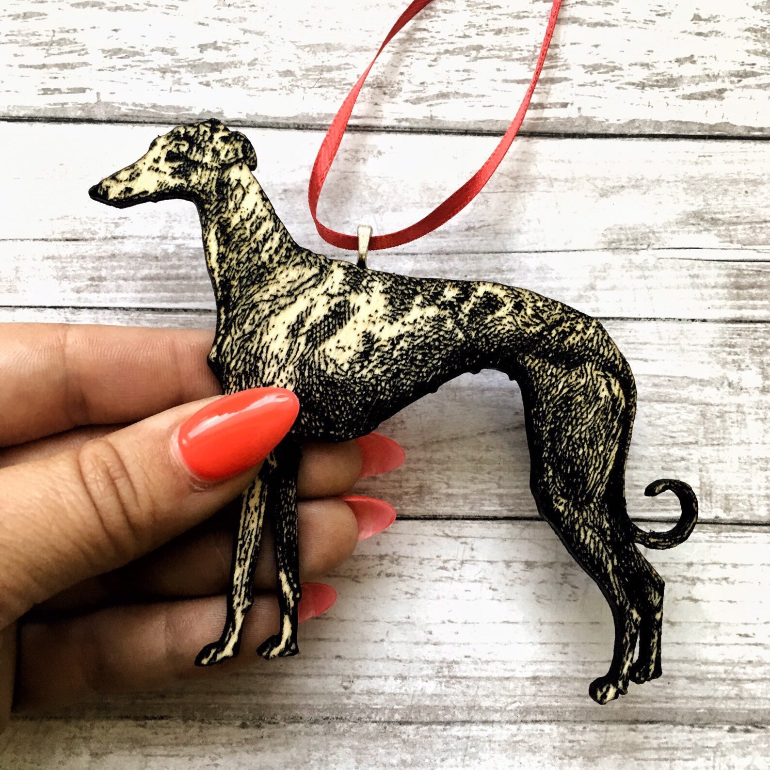 Greyhound Christmas Ornament Dog Christmas Ornament - Etsy