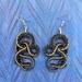 Large Snake Earrings, Python Serpent Witch Earrings, Weird Earrings ...
