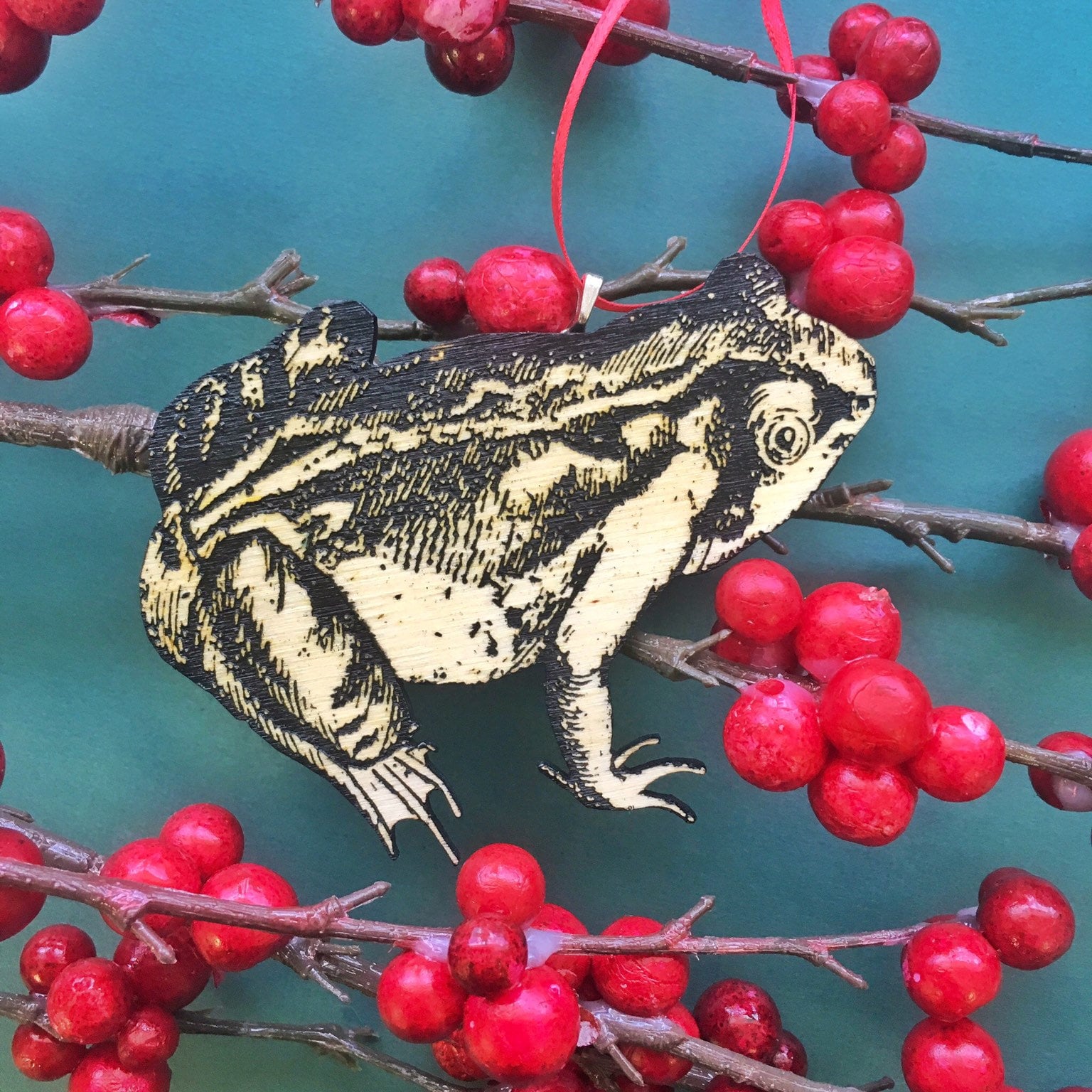 Frog Ornament Toad Christmas Ornament Vintage Frog Animal | Etsy