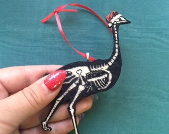 Skeleton Magnet Antique Ostrich Gift Bird Lover Gift - Etsy