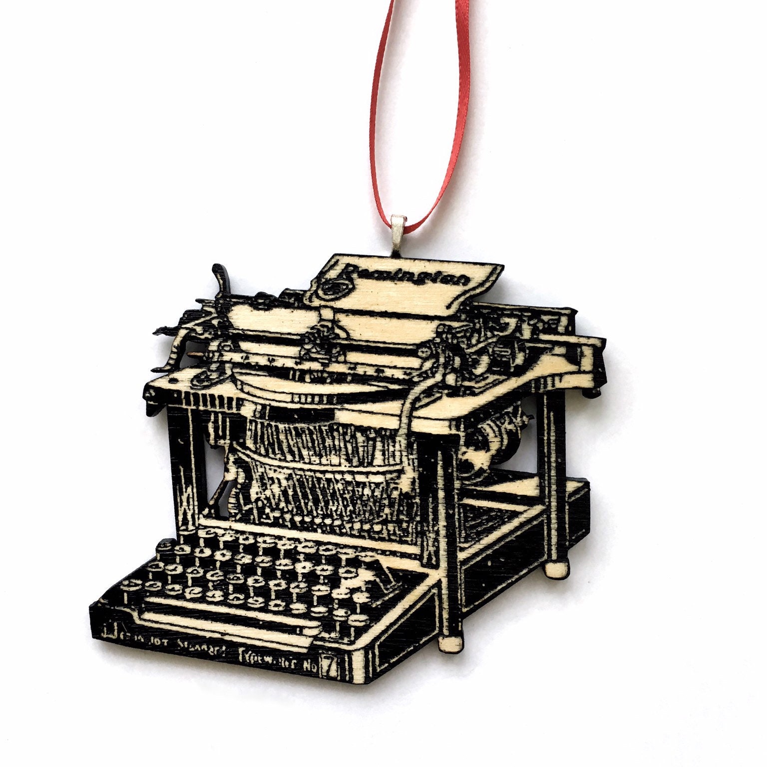 Typewriter Christmas Ornament Antique Writer Gift Typewriter - Etsy