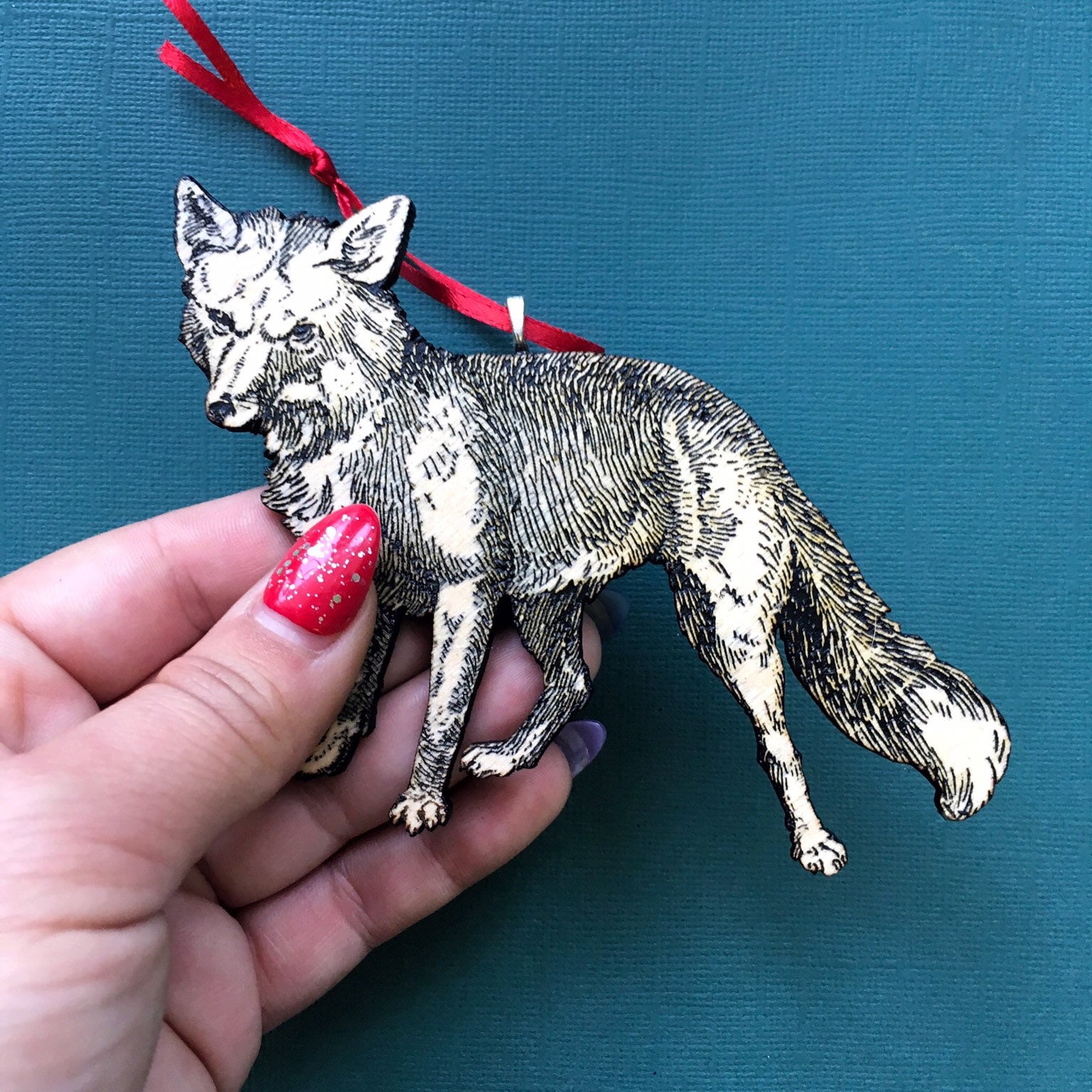 Fox Ornament Antique Fox Gift Fox Lover Gift Hostess Gift - Etsy