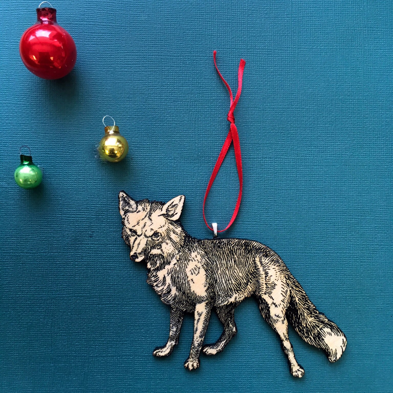 Fox Ornament Antique Fox Gift Fox Lover Gift Hostess Gift - Etsy