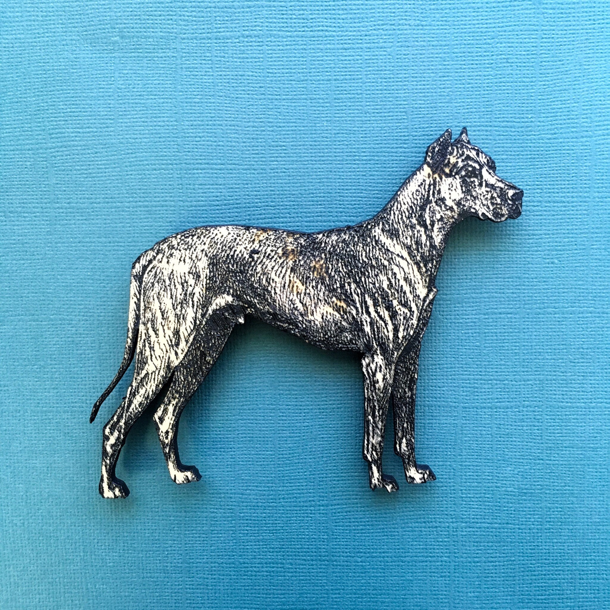 Great Dane Magnet Dog Magnets Fridge Wood Etched Dog Lover | Etsy