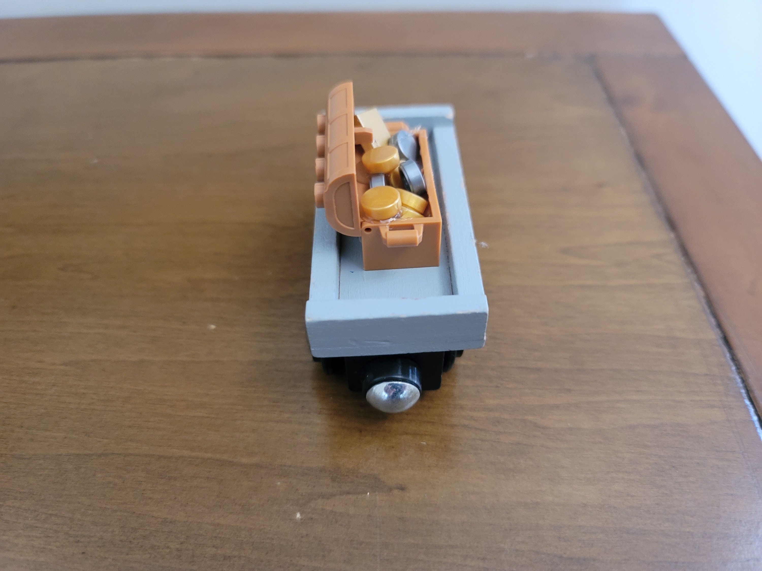 Wooden Train Treasure Cargo Car - Etsy