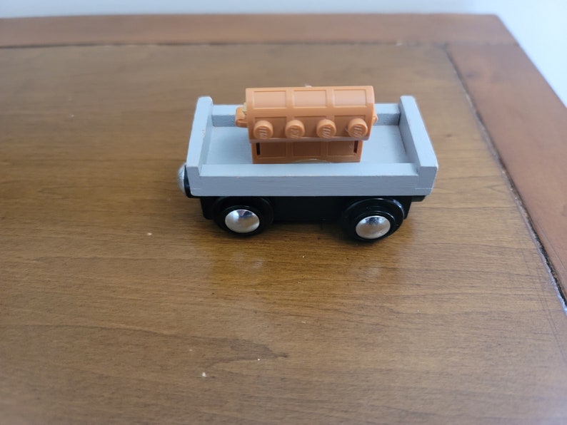 Wooden Train Treasure Cargo Car - Etsy