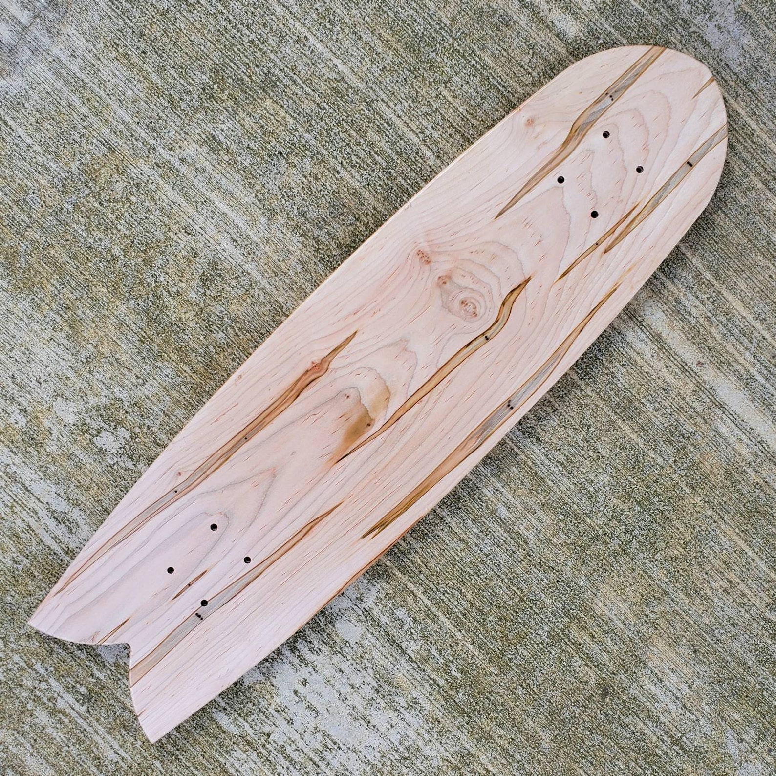 Fishtail Cruiser Skateboard Deck FREE SHIPPING Solid - Etsy