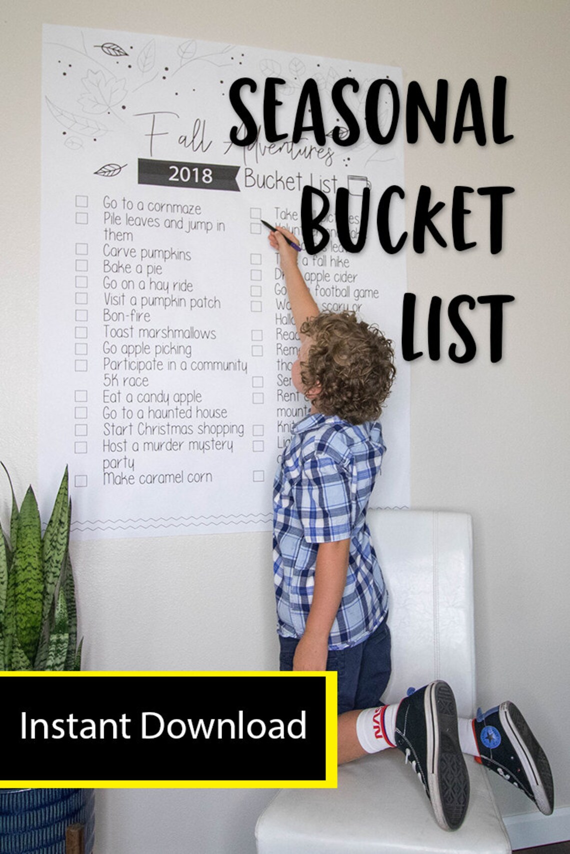 Printable Spring Seasonal Bucket List // Family Friendly // Spring ...