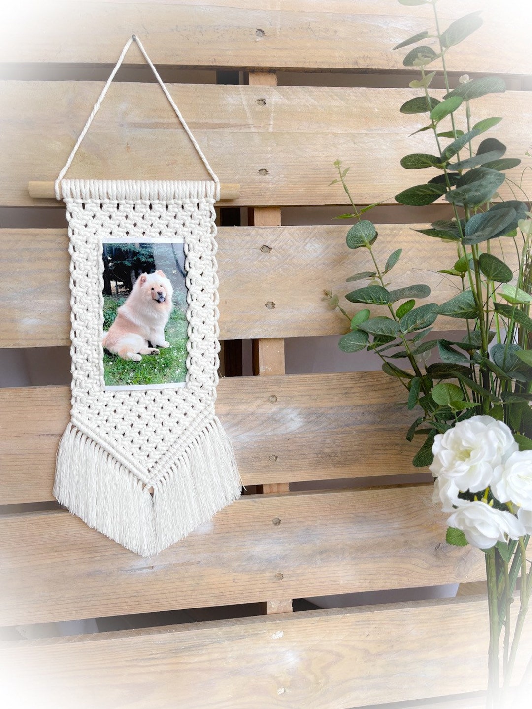 Macramé Photo Frame - Etsy