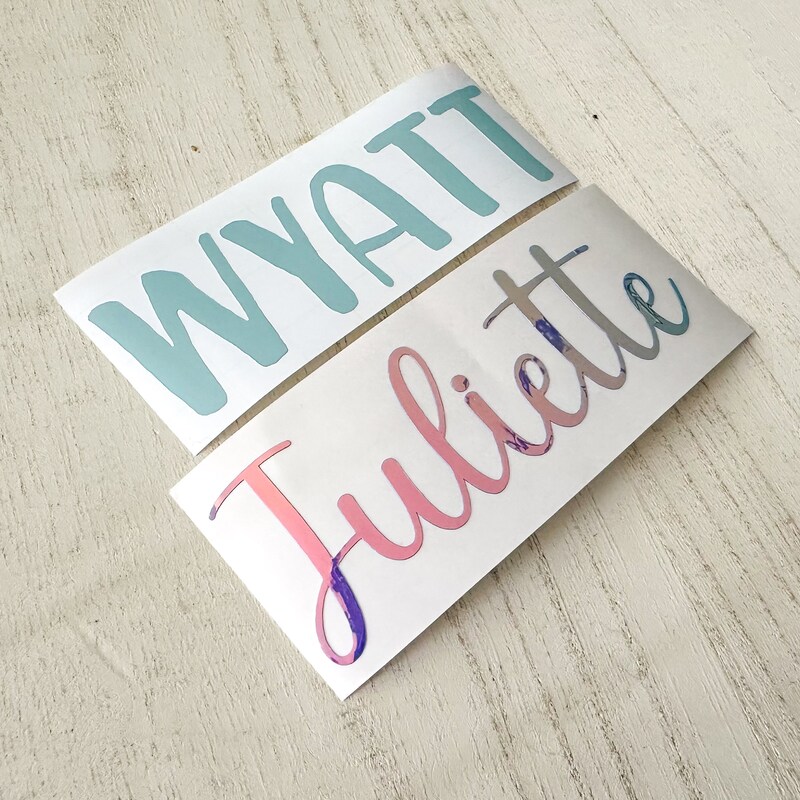 Custom Name Decal - Etsy