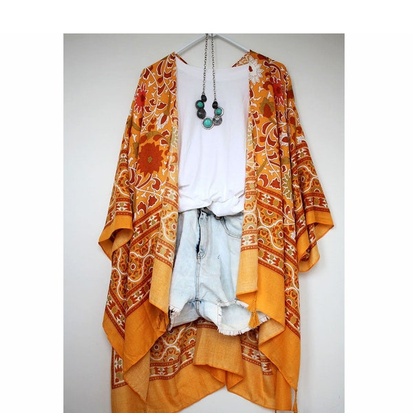 Boho Kimono Duster - Etsy