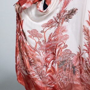 Kimono, Bohemian Autumn Fall Red Leaf Tree Kimono, Beautiful Flowy Soft ...