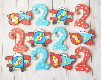 Airplane cookies | Etsy