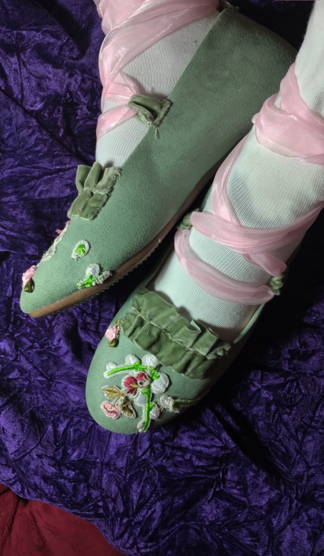 Regency Style Shoes With Embroidery - Etsy