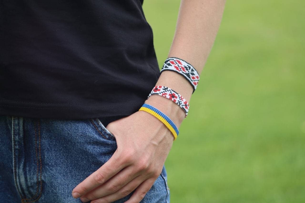 Patriotic Bracelet Ukrainian Flag Bracelet Beaded Bracelet - Etsy