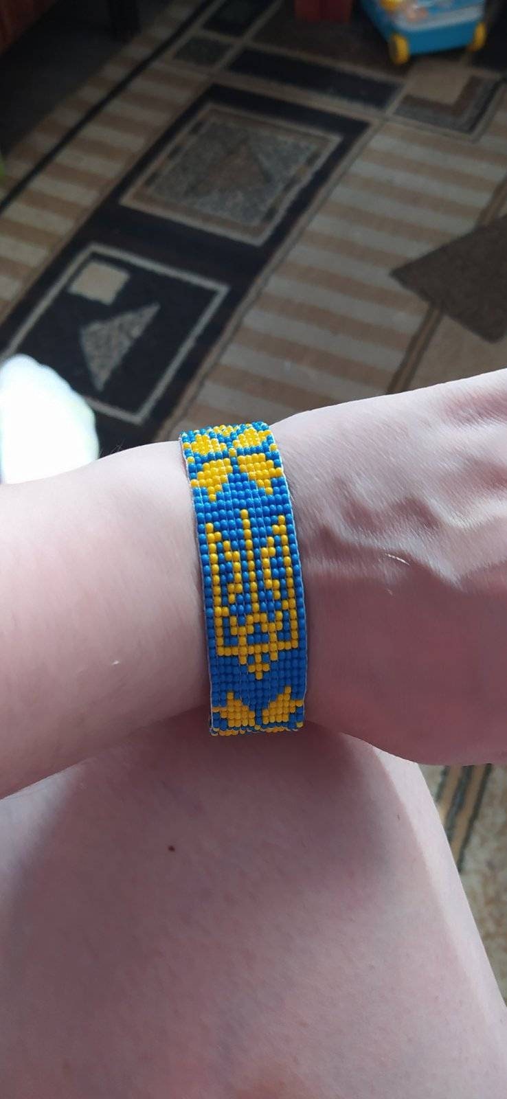 Patriotic Bracelet Ukrainian Flag Bracelet Beaded Bracelet - Etsy