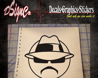 Lowrider Guy Face Decal Sticker Vinyl Car Home Truck Window Laptop Made ...
