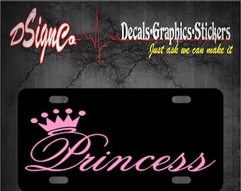 Princess Front License Plate - Etsy