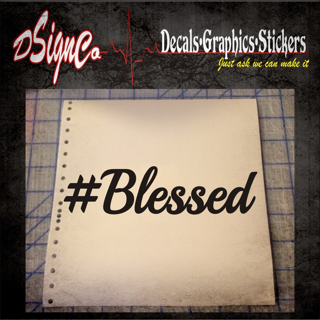 Blessed Vinyl Decal Sticker - Etsy