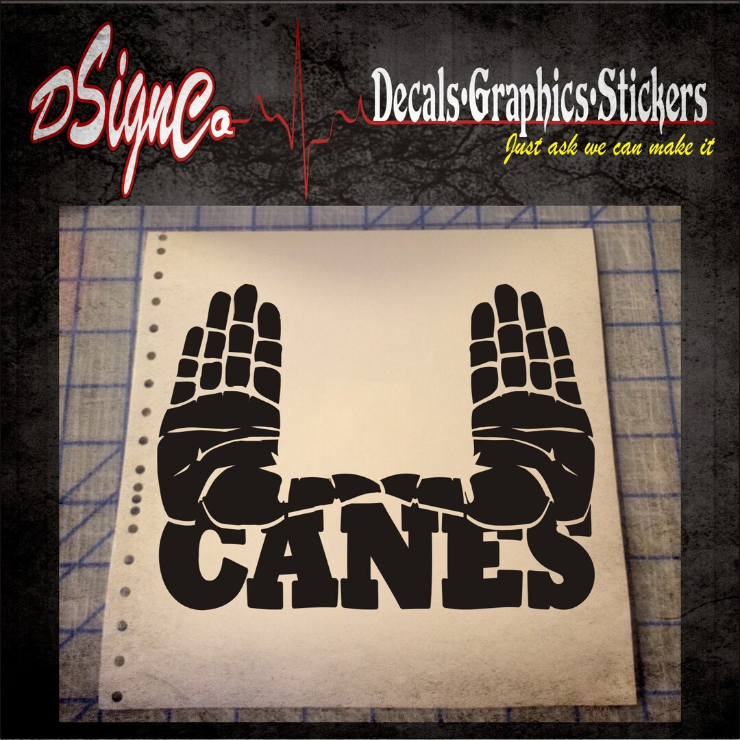 University of Miami Vinyl Decal Sticker - Etsy